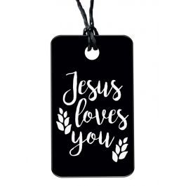 Jesus Loves You | Necklace with Qr-code Bible App